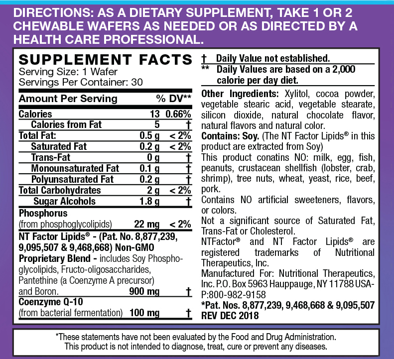 NT Factor w CoQ10 wafer — Full Spectrum Energy Medicine