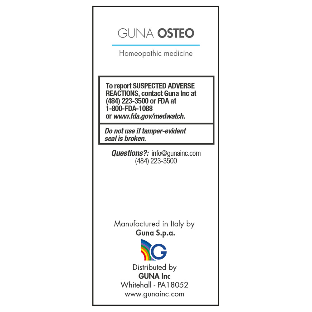 GUNA-OSTEO — Full Spectrum Energy Medicine