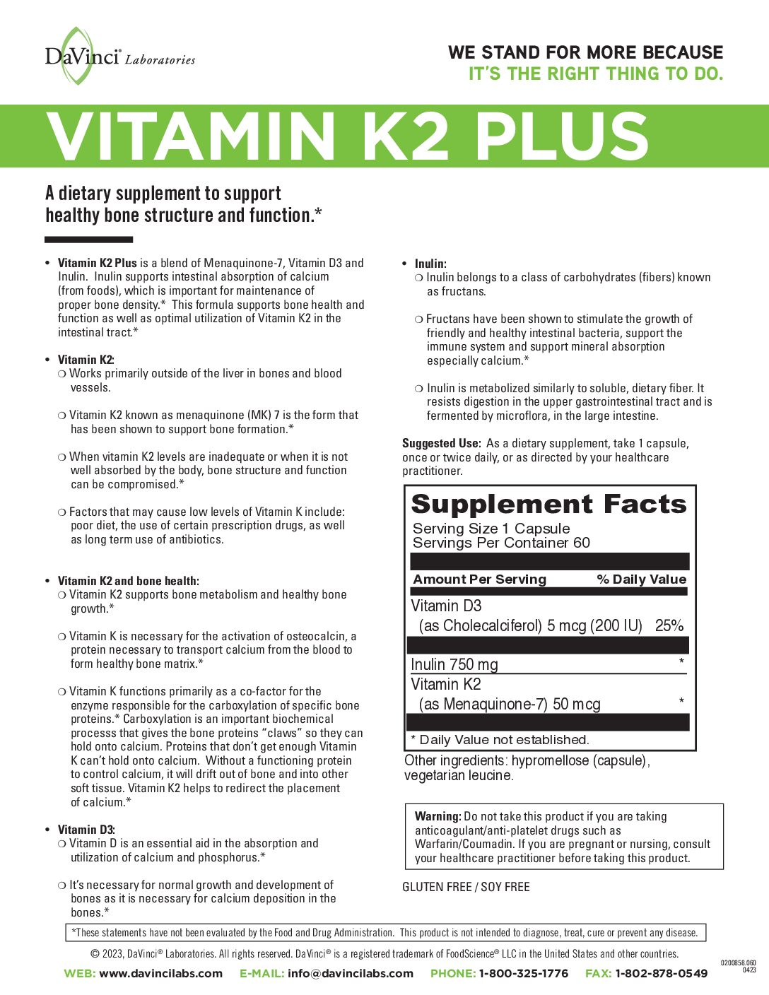 Vitamin K2 Plus — Full Spectrum Energy Medicine