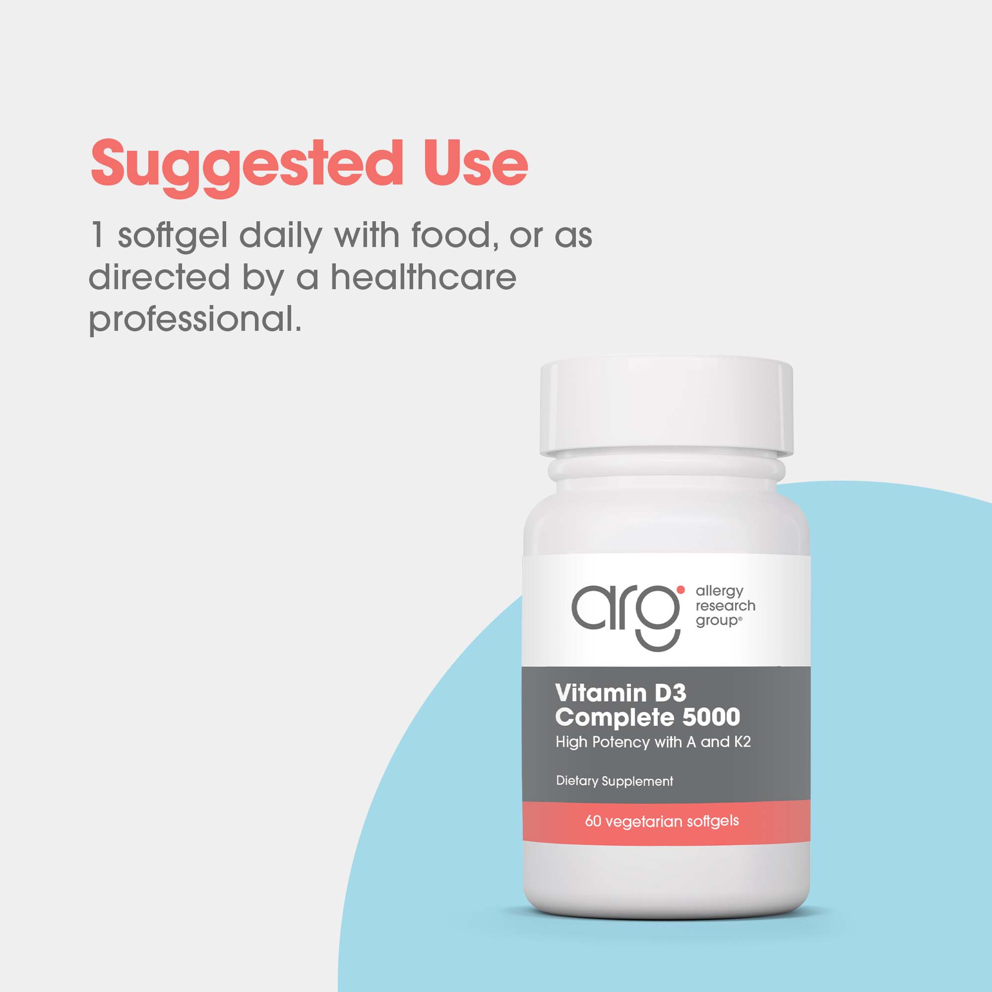 Vitamin D3 Complete 5000 High Potency D with A and K2 — Full Spectrum ...